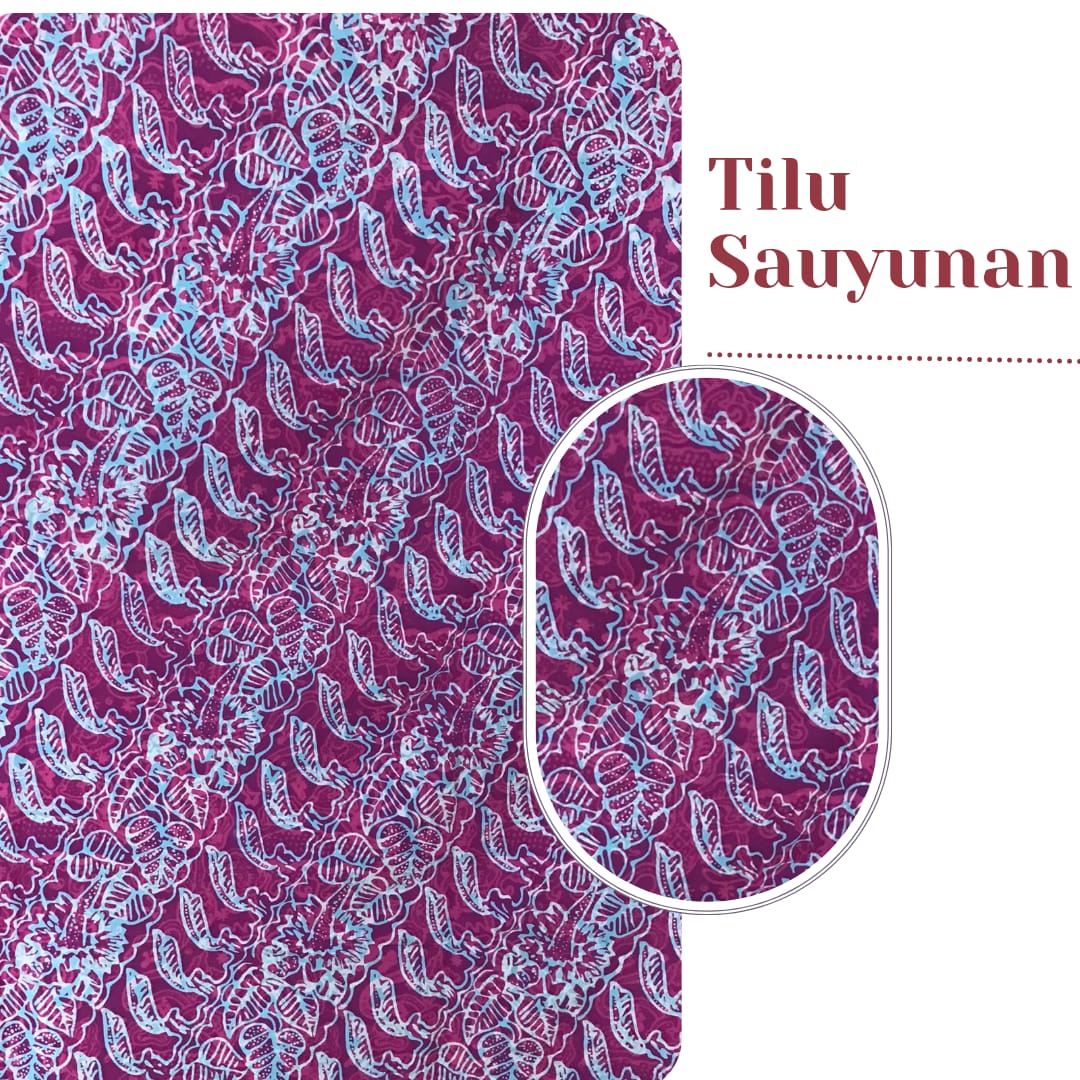 Batik Bogor Motif Tilu Sauyunan I - Katun – Handayani Geulis Batik Bogor