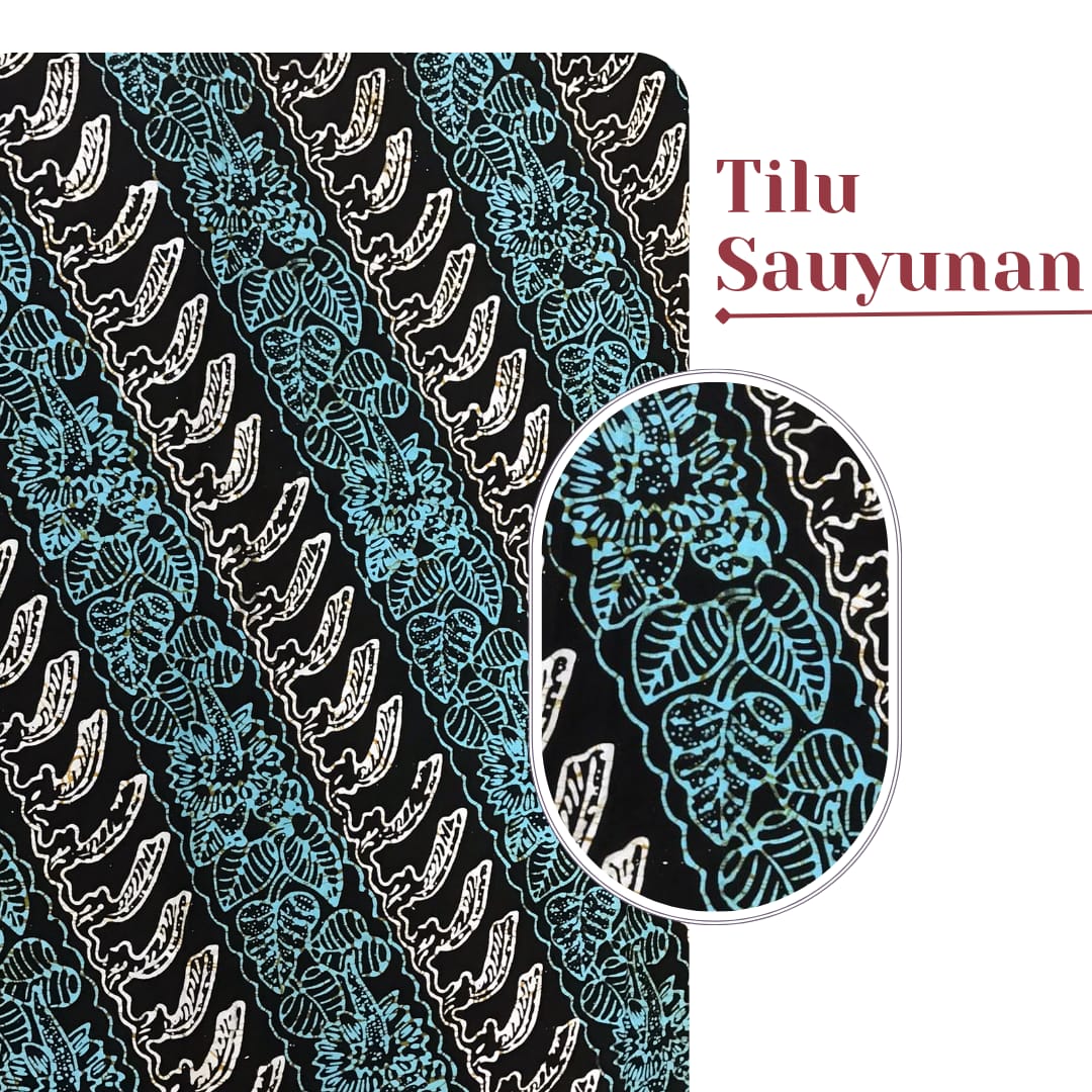Batik Bogor Motif Tilu Sauyunan II - Katun – Handayani Geulis Batik Bogor